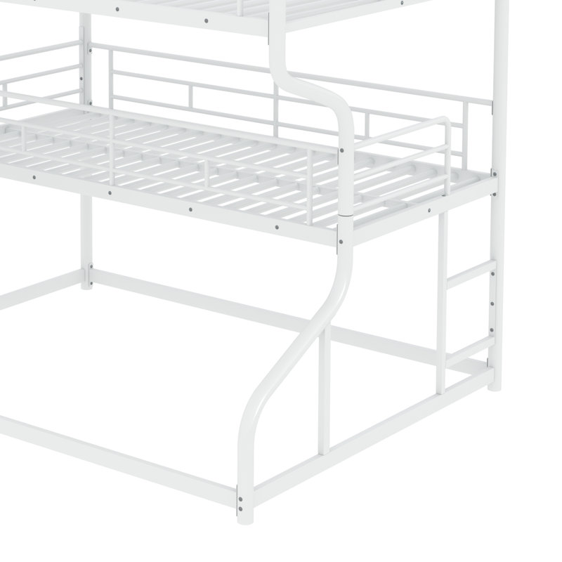 Isabelle & Max™ Escoba Twin over Full over Queen Metal Triple Bunk Bed by Isabelle & Max | Wayfair